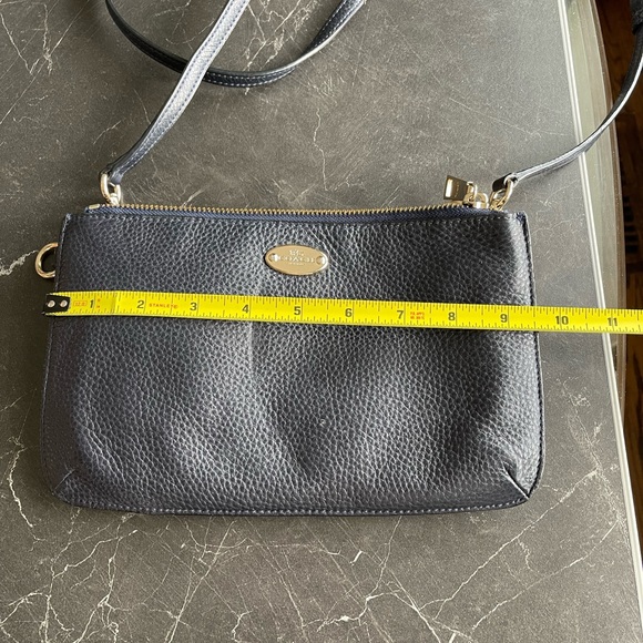 Coach | Bags | Coach Navy Blue Double Zip Crossbody Purse | Poshmark